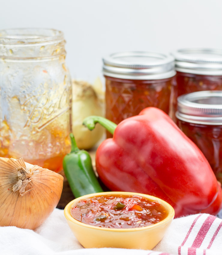 Sweet Red Pepper Relish | Southern FATTY