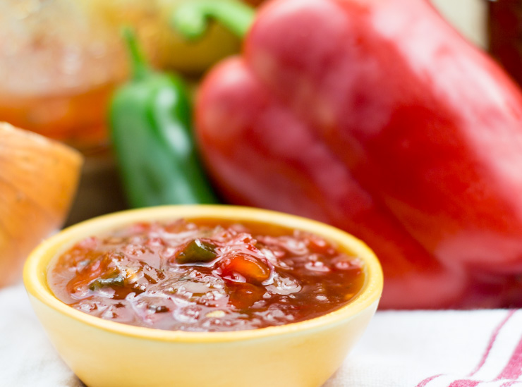 Sweet Red Pepper Relish | Southern FATTY