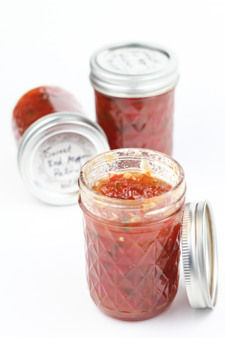 Sweet Red Pepper Relish | Southern FATTY