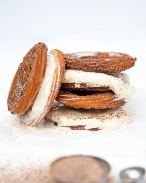 Churro Ice Cream Sandwiches | Southern FATTY