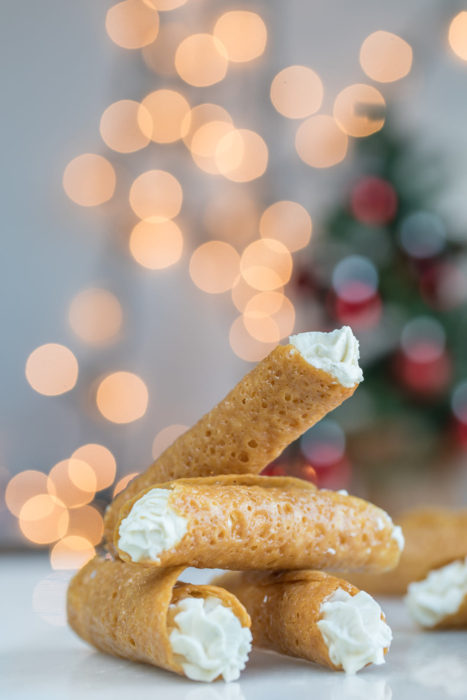 Brandy Snaps with Honey Whipped Cream | Southern FATTY