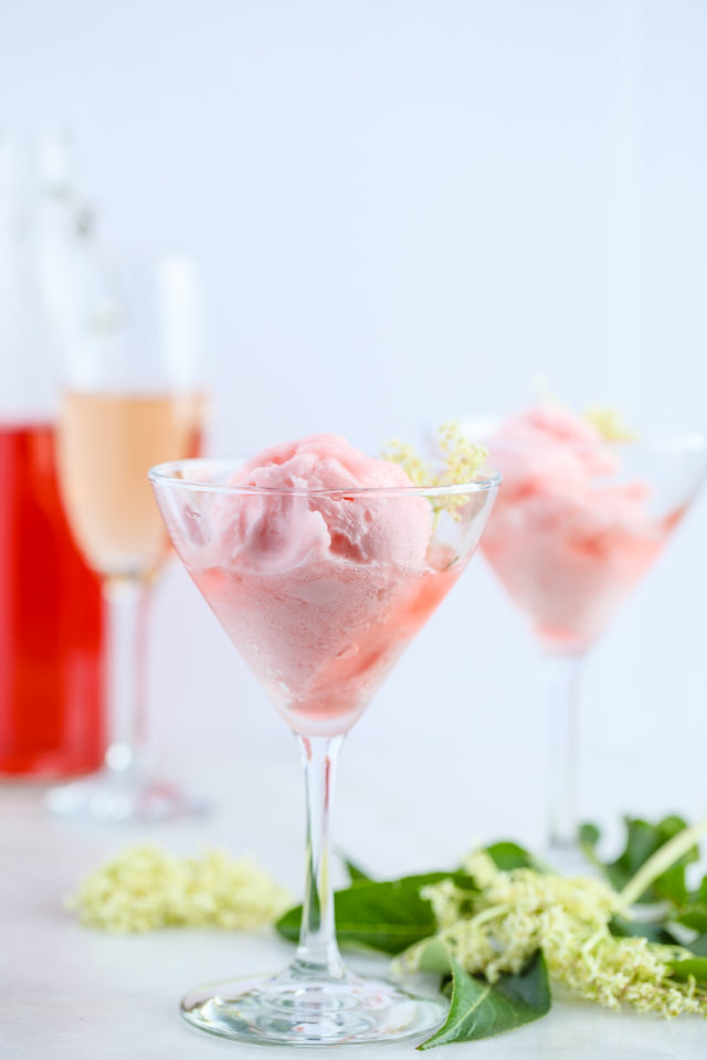 Aperol Spritz Elderflower Sorbet | Southern FATTY