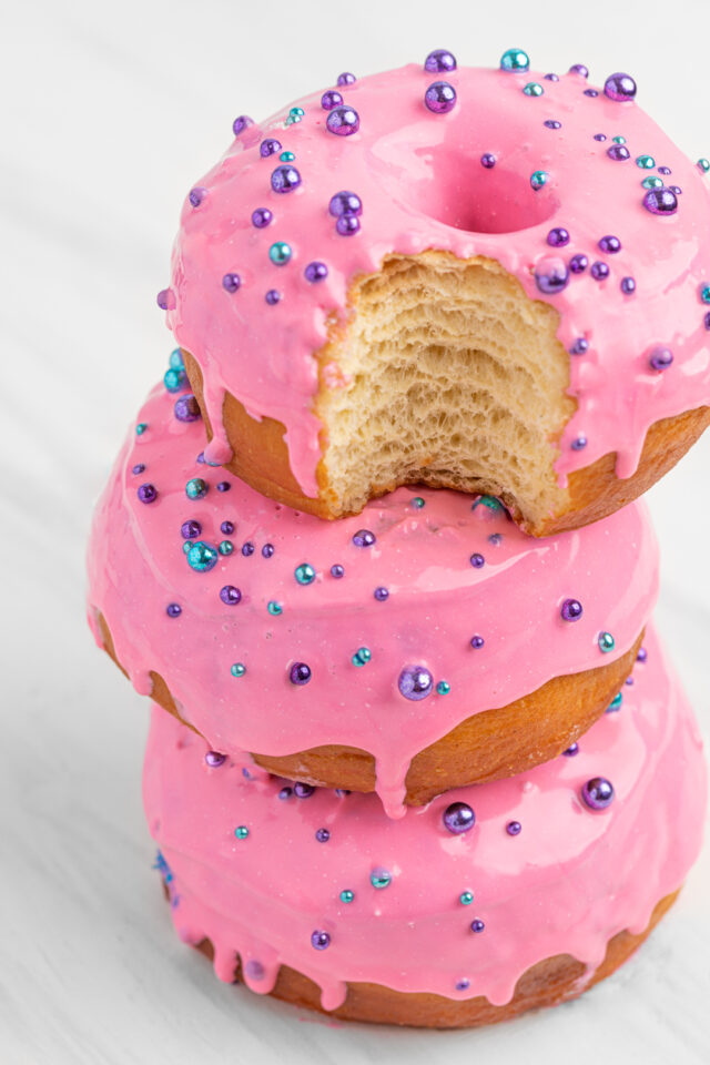 Cotton Candy Glazed Donuts | Southern FATTY