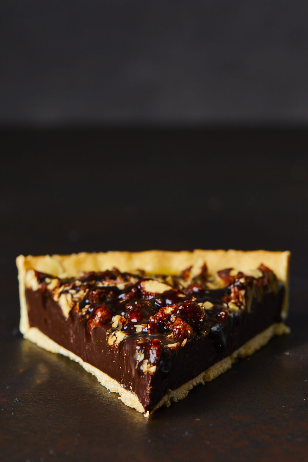 Melted Ice Cream Chocolate Tart with Pecans | Southern FATTY