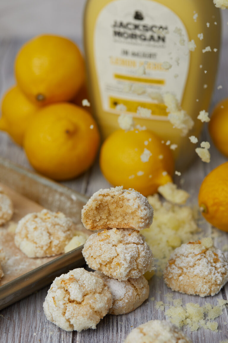 Lemon Whiskey Cream Amaretti Cookies | Southern FATTY